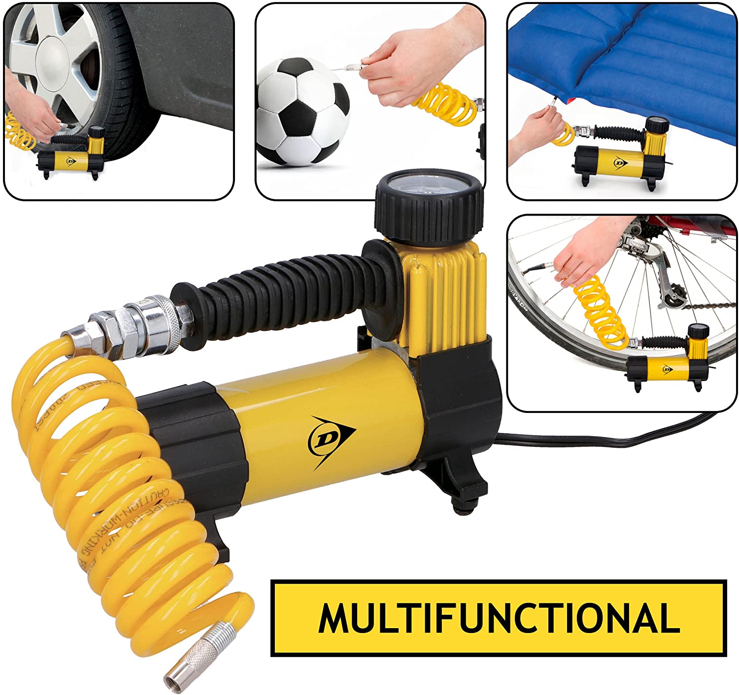 Dunlop Automotive - Mini-Kompressor 12 Volt - Betrieb über ...