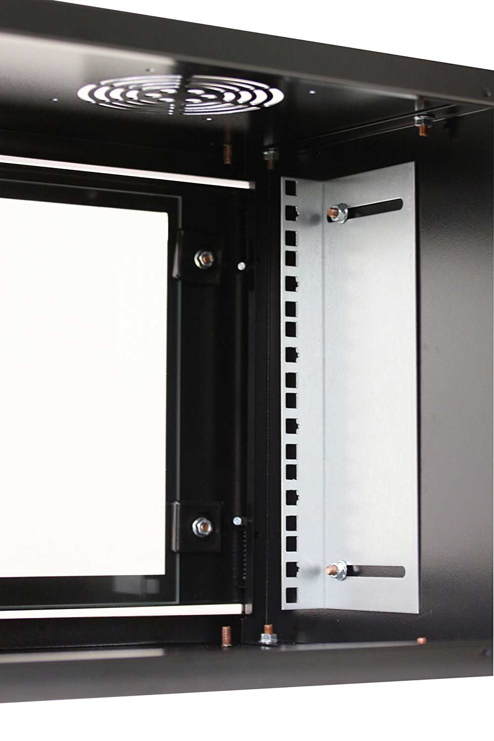 Kab24® Netzwerkschrank 19 Zoll 9 HE schwarz Wandgehäuse H:50 x B:60 x T ...