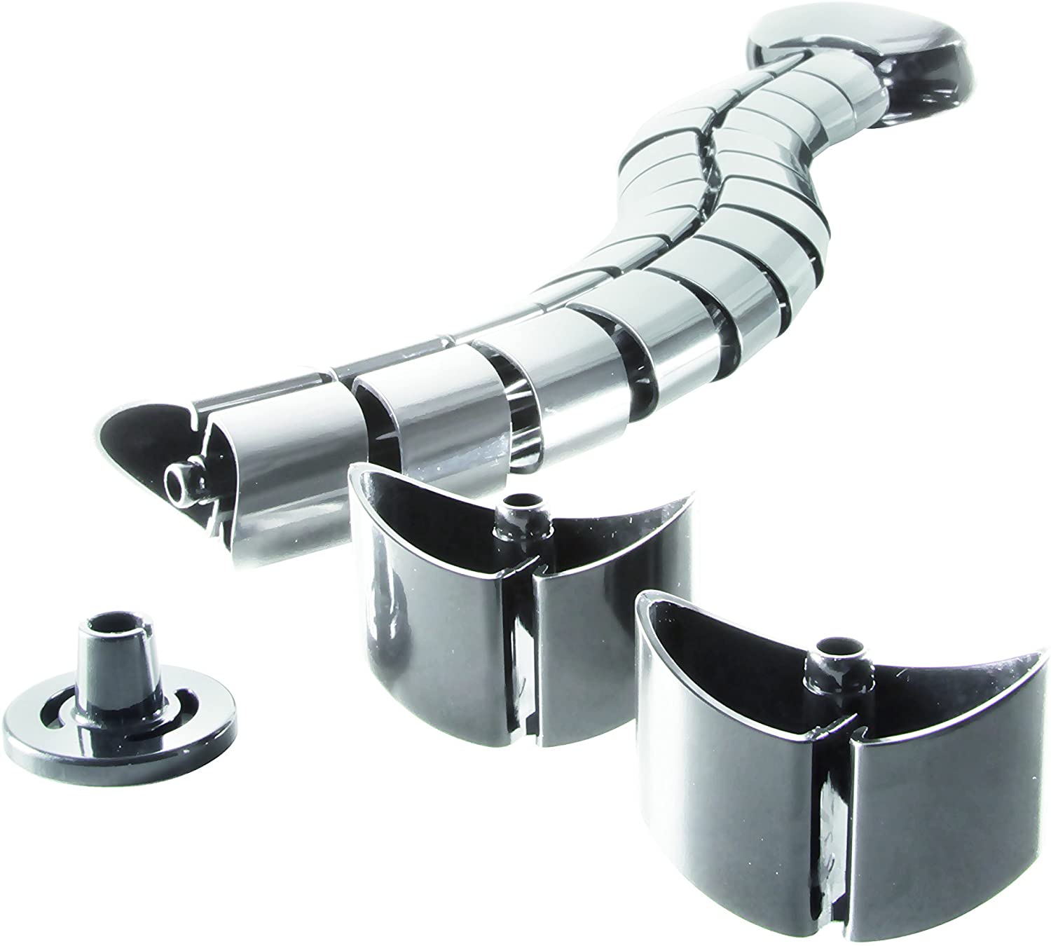 Kabelkanal flexibel 720 x 75 mm (15 Gelenke) silber (Werkstatt) - kab24.de