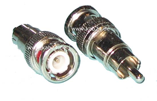 Adapter BNC-Stecker auf Cinch-Stecker (Audio Video) - kab24.de