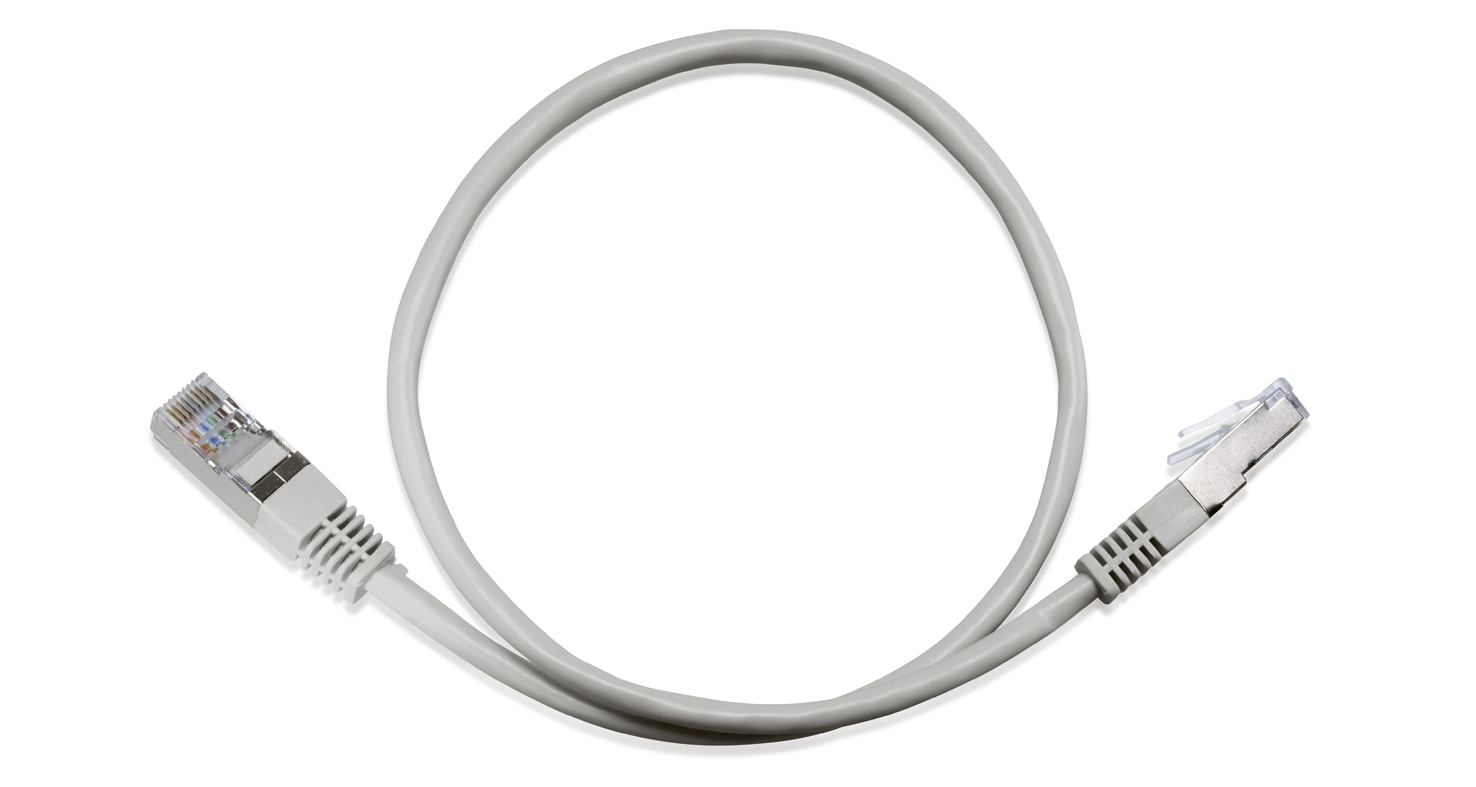 Patchkabel SF/UTP,CAT5e, grau, doppelt geschirmt Sonderlänge (Netzwerk ...