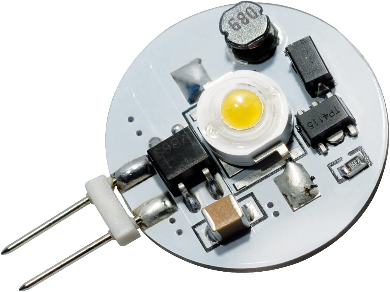 LED G4 Scheibe 12-30V 110 Lumen 1,3W 1 x Power LED 38mm 120 Grad 3000 K ...