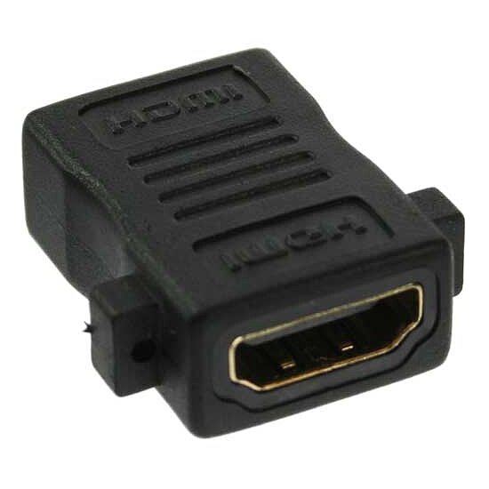 InLine® HDMI Adapter zum Einbau, HDMI A Buchse/Buchse, vergoldete ...