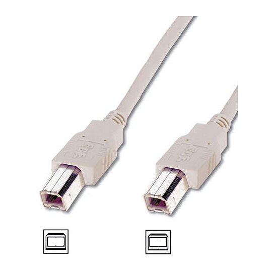 USB 2.0 Anschlusskabel B-Stecker auf B-Stecker (Computer) - kab24.de